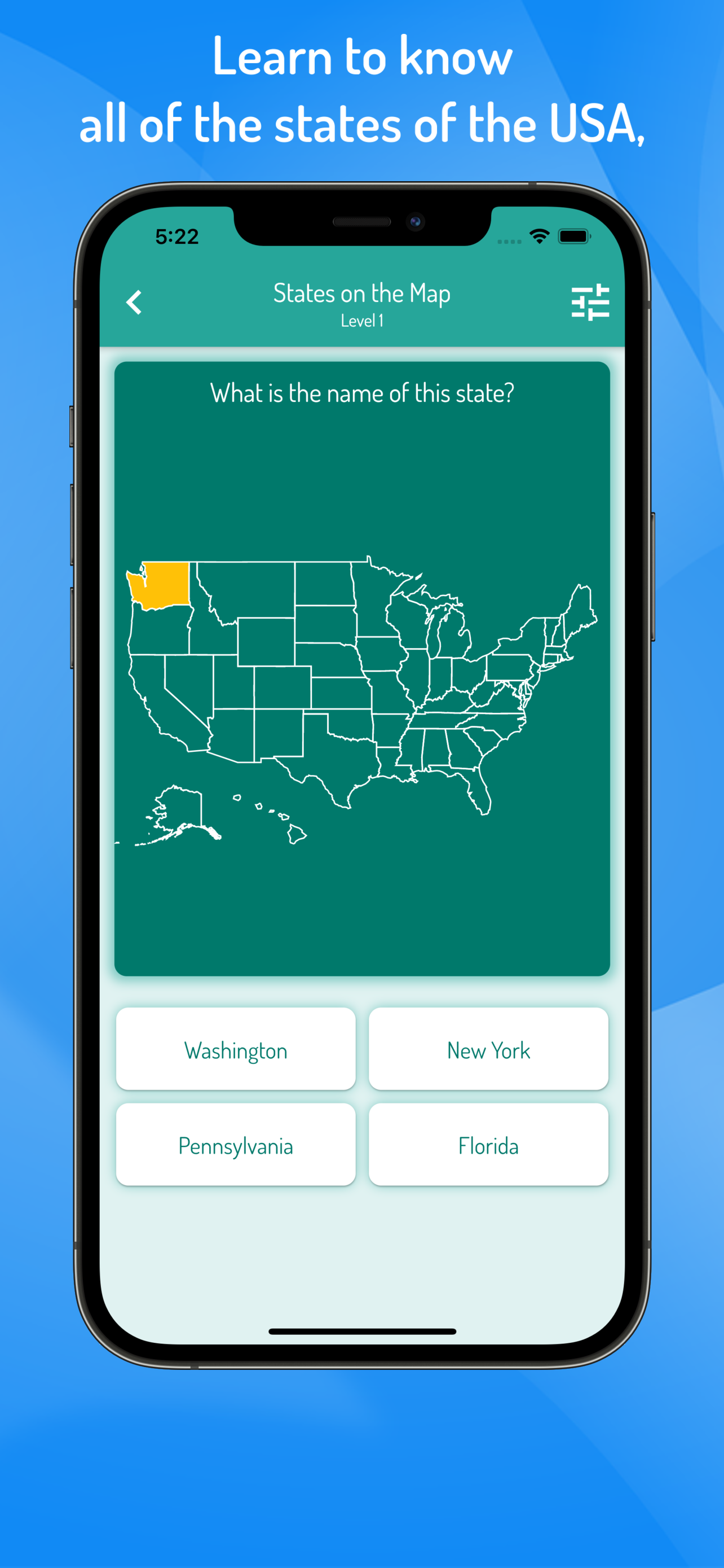 Quiz USA - States and Cities