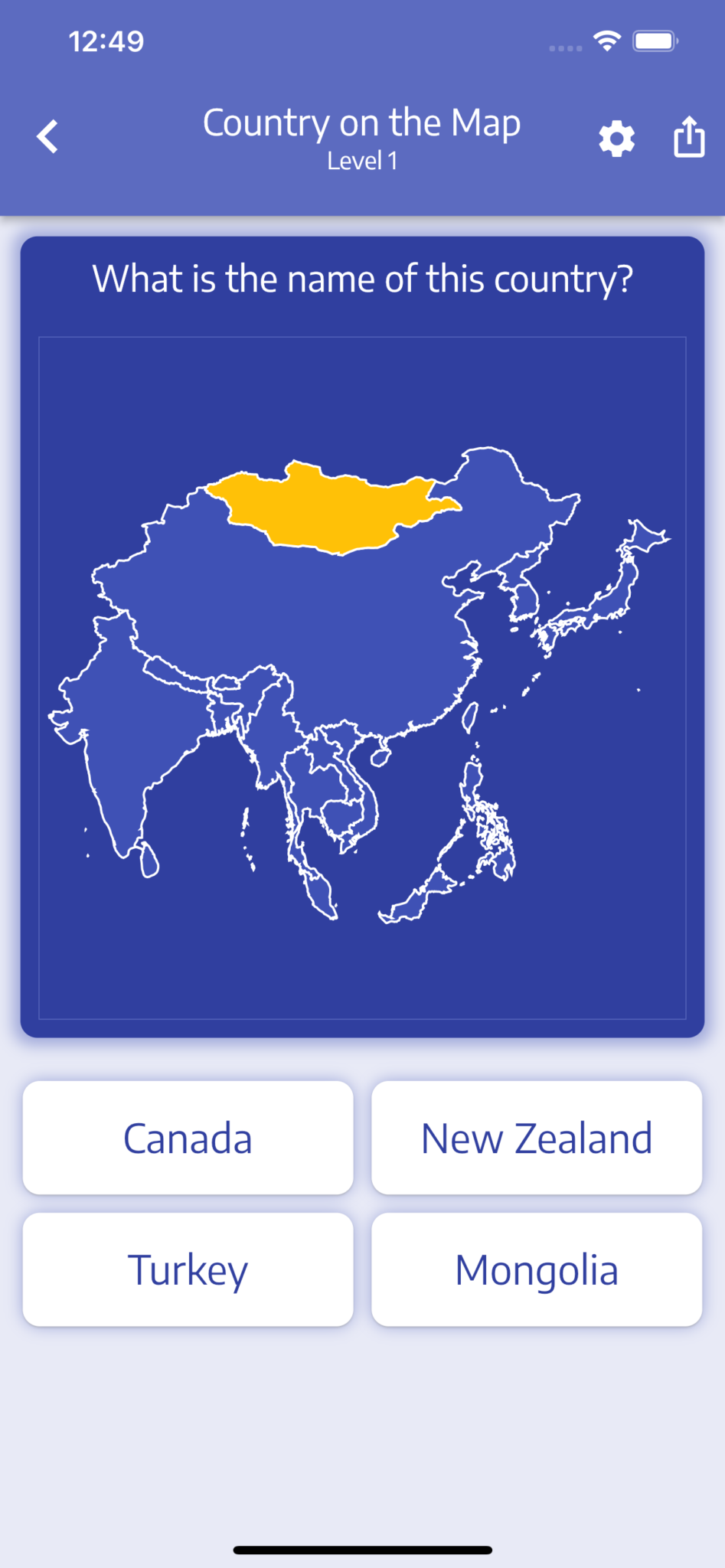 Quiz Geo - World Countries